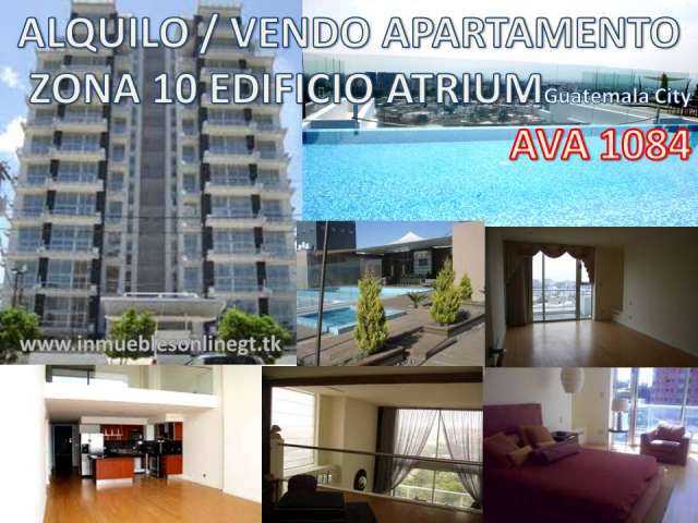 Alquilo vendo apartamento tipo loft zona 10 edificio atrium en ...